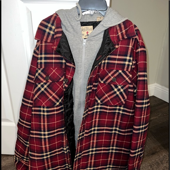 RedHead | Jackets & Coats | Double Layer Jacket With Hoodie | Poshmark